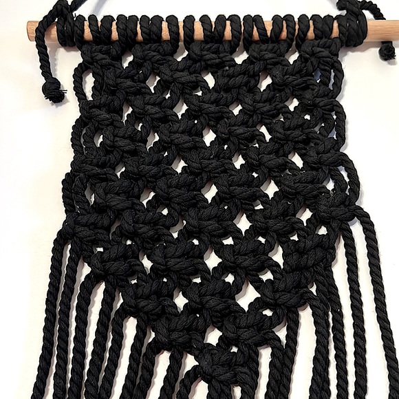 Wall Decor | Black Macrame Boho Wall Decor New | Poshmark